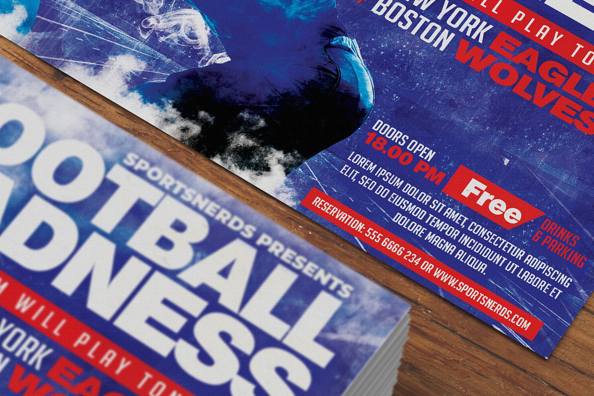 Football Flyer, a Flyer Template by Design Addict