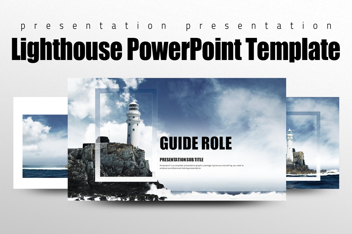 Lighthouse PowerPoint Template, a Presentation Template by GoodPello