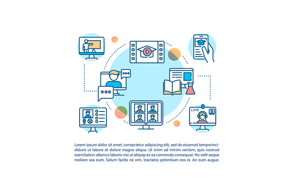 Distance education types and methods, a Brochure Template by IMG ...