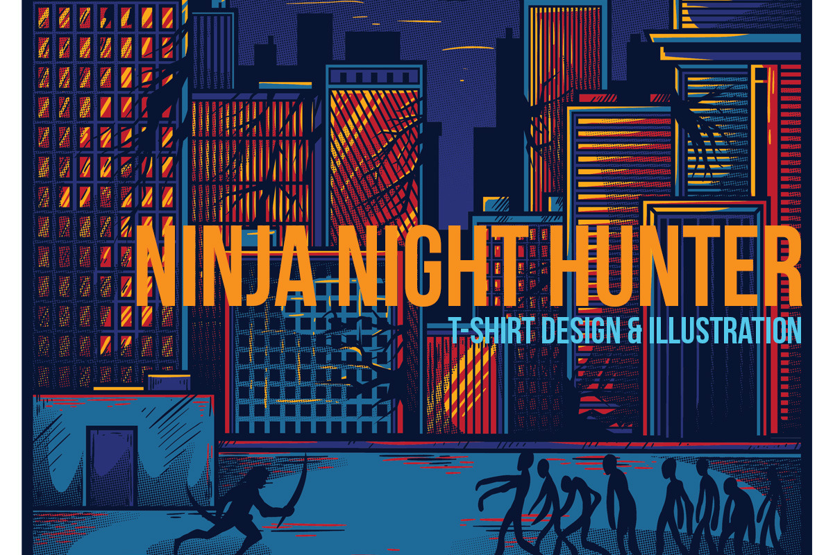Ninja Night Hunter Illustration | Illustrations ~ Creative Market