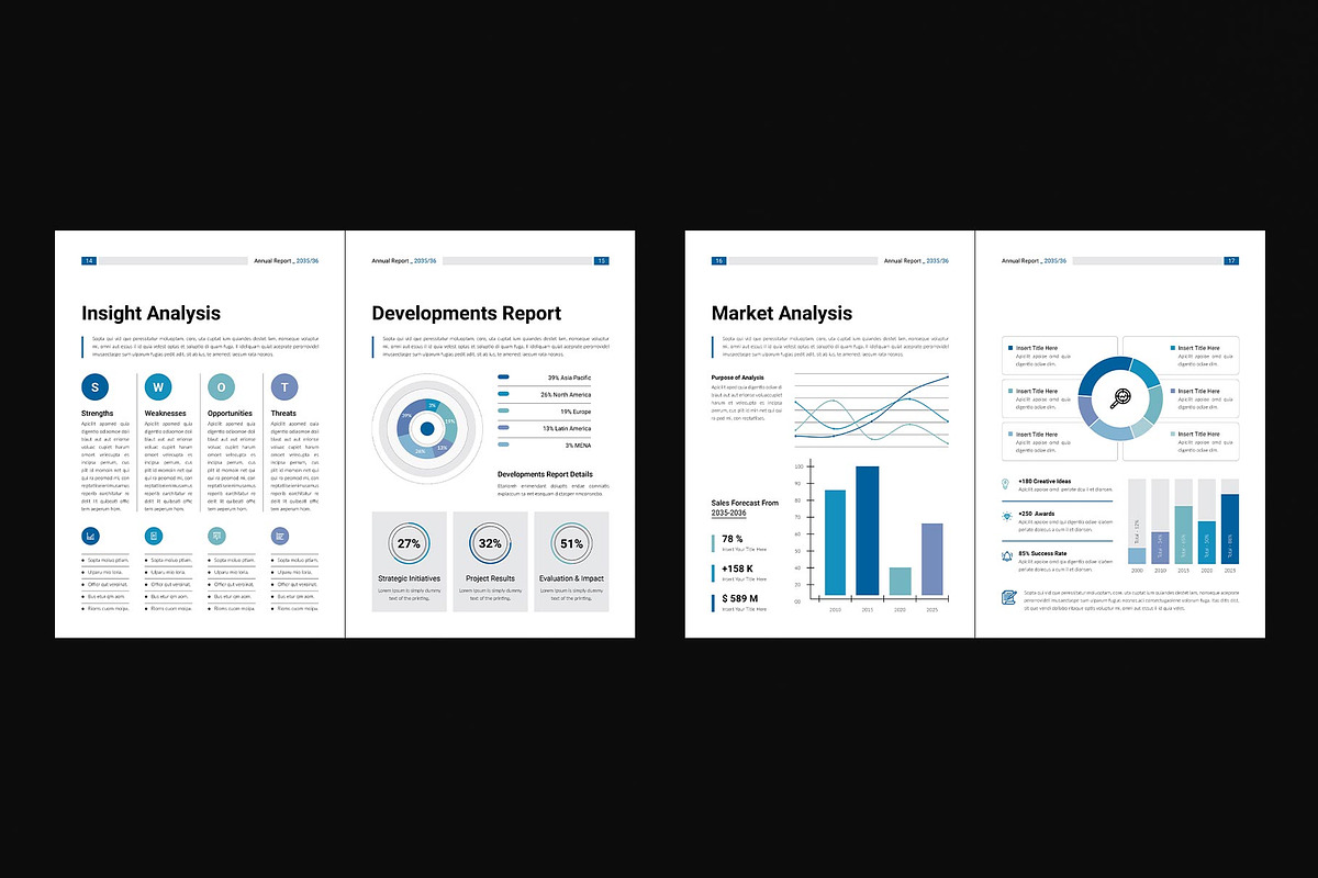 Annual Report Template, a Brochure Template by DesignCrest