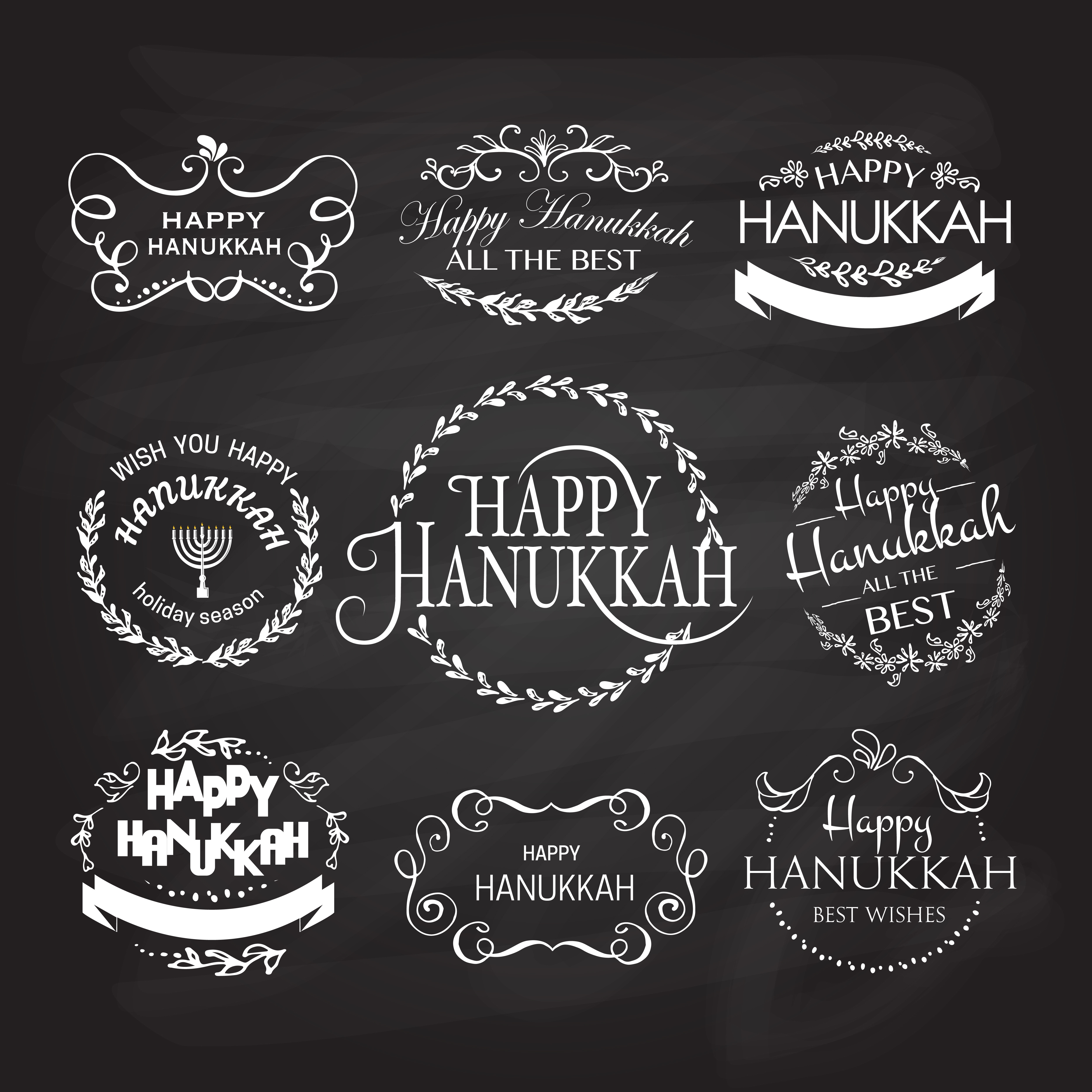 Happy Hanukkah Card Set, a Templates & Theme by Svetlana Kurako