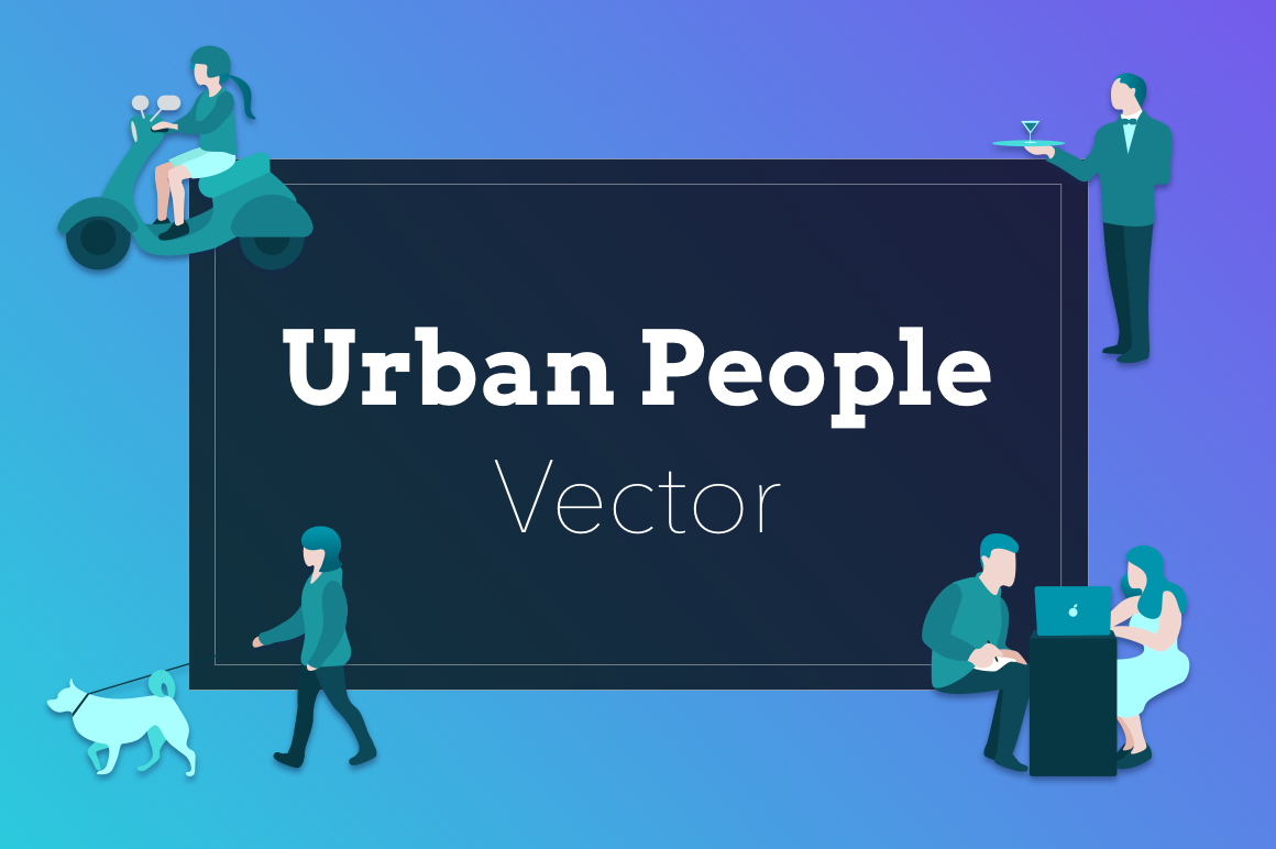 Urban People Vector, a Person Illustration by purplestudio