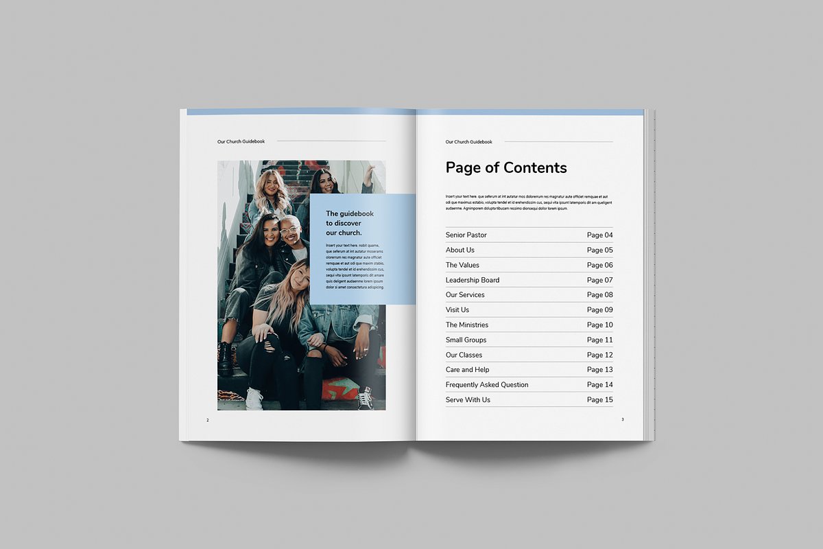 Church Booklet | MS Word & Indesign, a Brochure Template by Leaflove