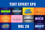 Editable Eps Text Effect Vol 20