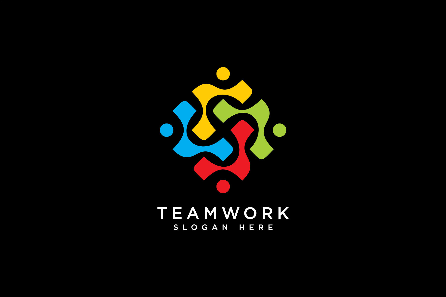 teamwork people community logo, a Branding & Logo Template by quadrazo