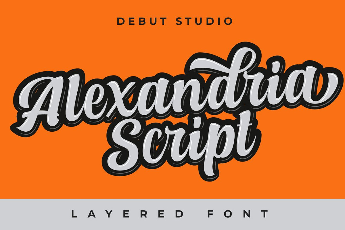 THE LAYERED FONT BUNDLE, a Script Font by Debut Studio