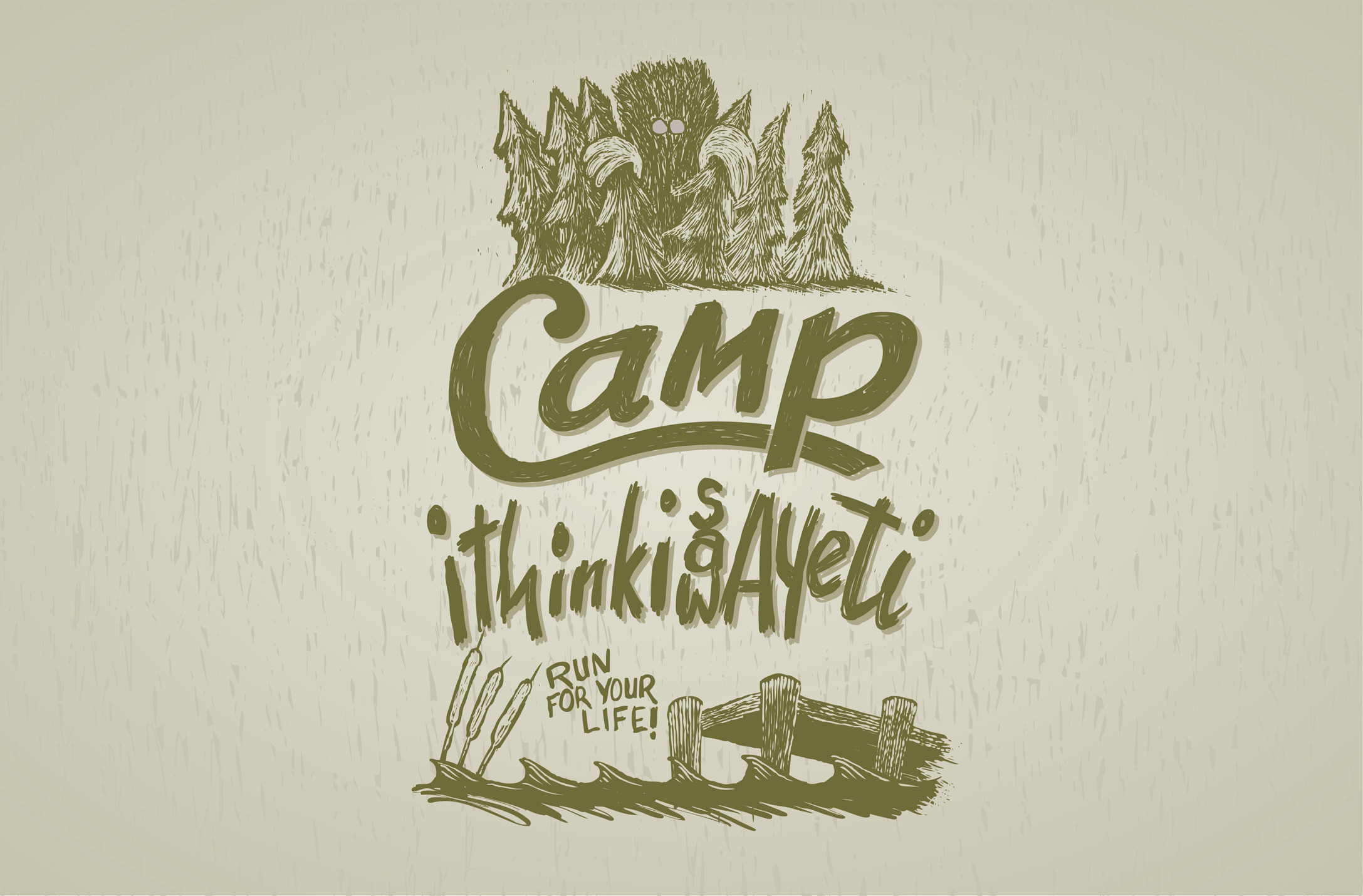 Camp Yeti, a Graphic by blue67sign