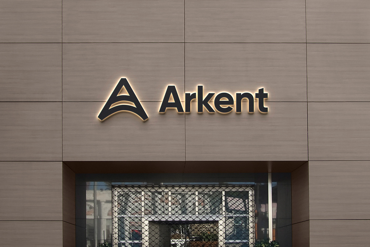 Logo Mockup Modern 3D Sign Building, a Product Mockup by Asylab