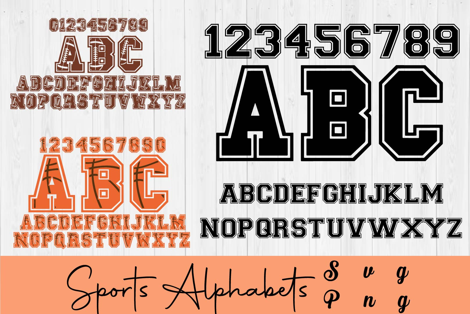 Sport Fonts Alphabet svg