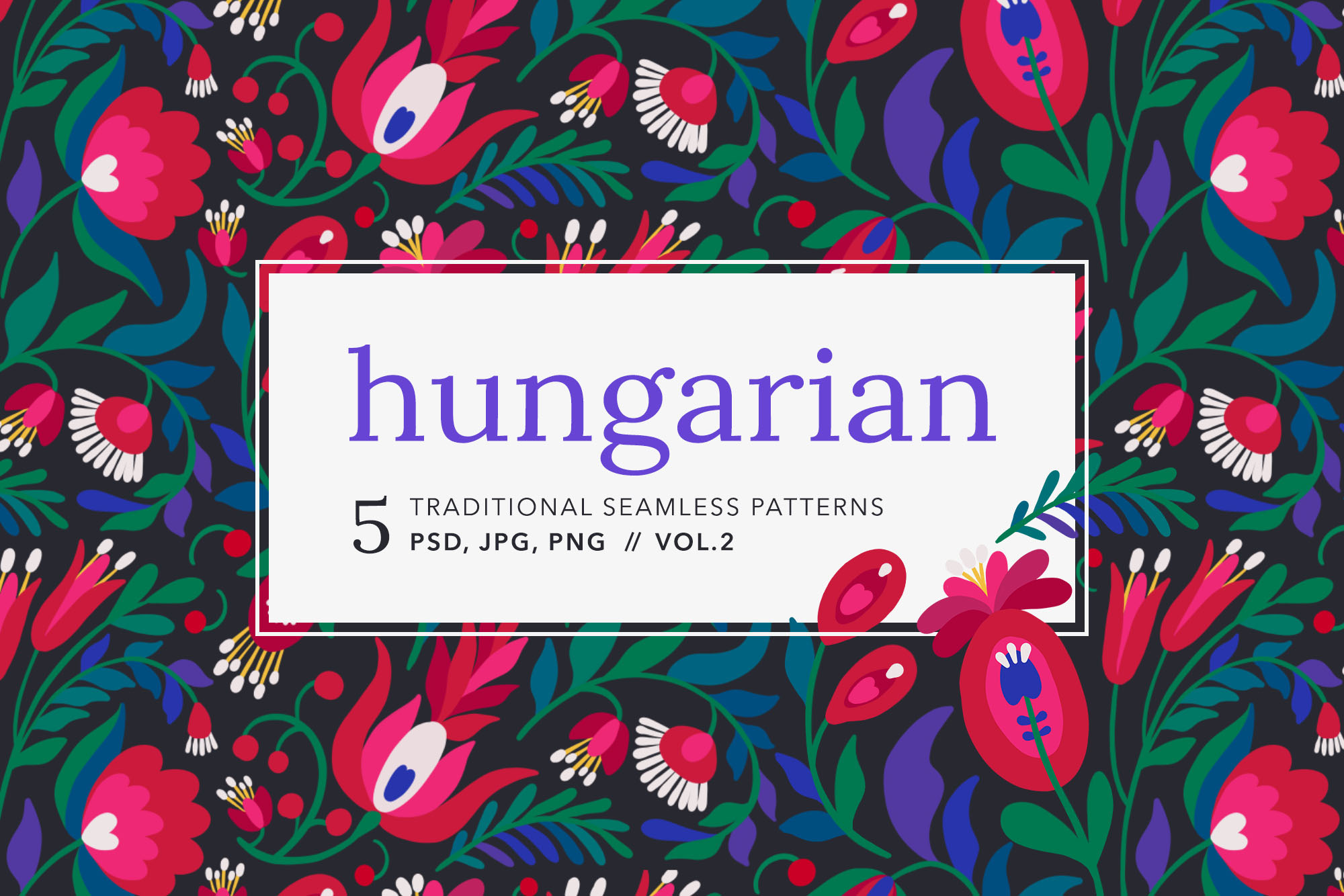 Hungarian Seamless Pattern Set Vol.2, a Pattern Graphic by likorbut