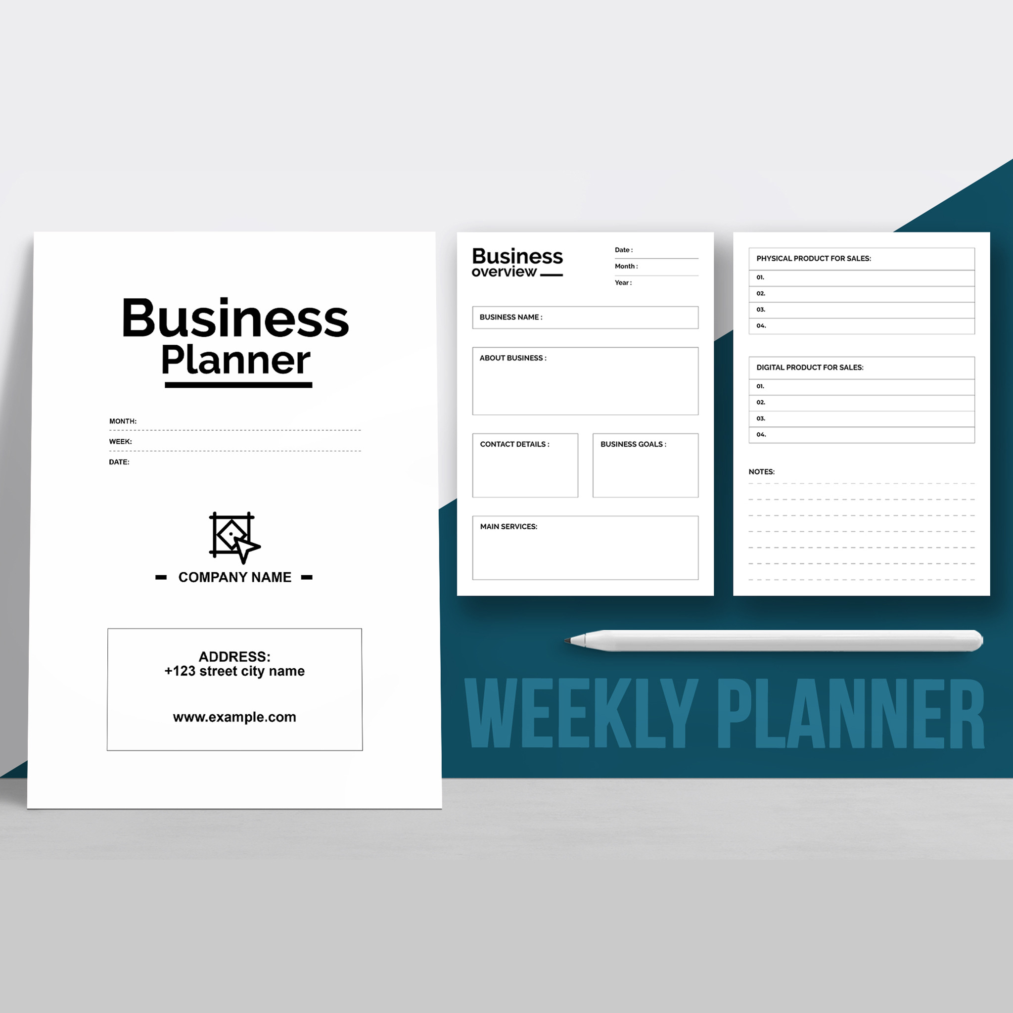 Weekly Planner Layout Design