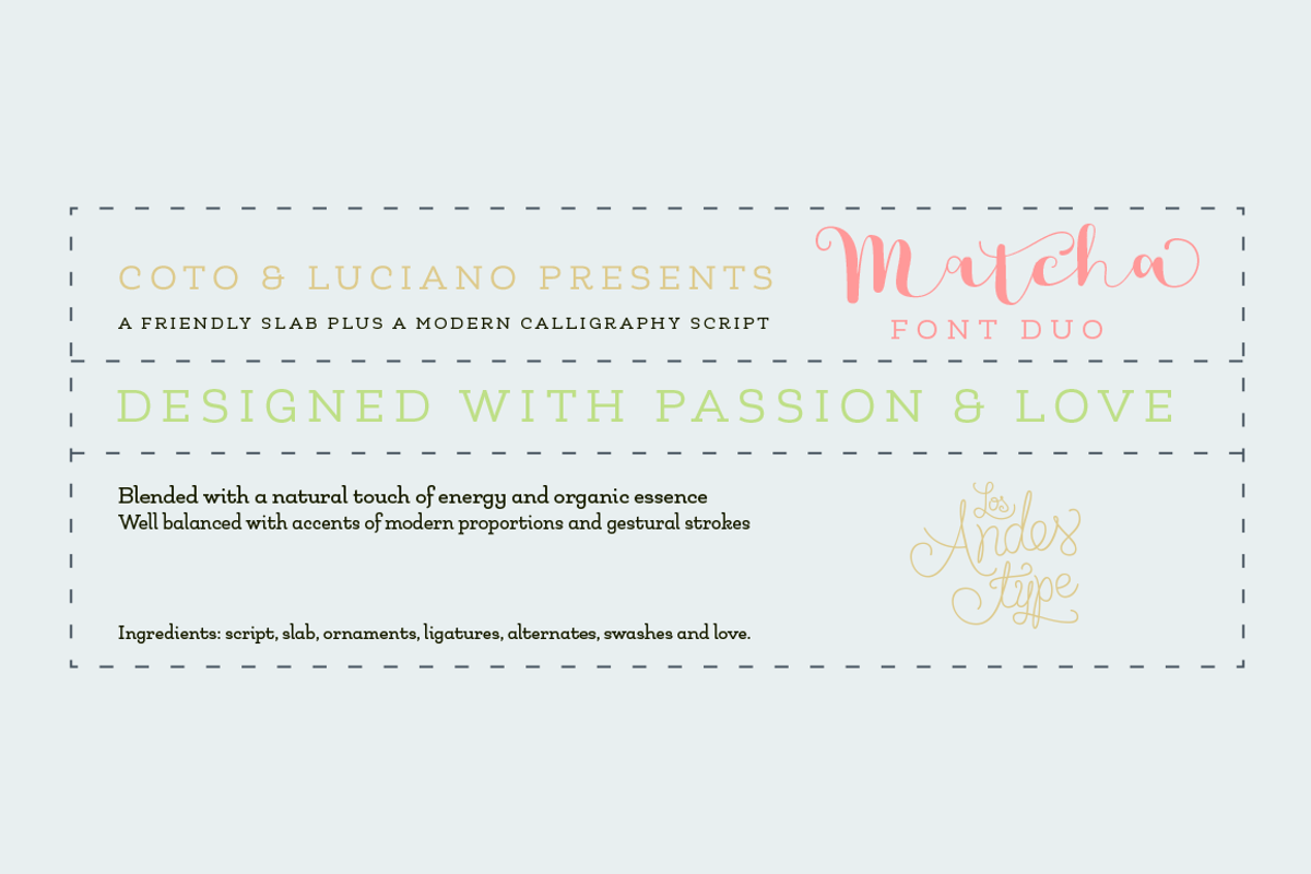 Matcha, a Script Font by Los Andes Type | Creative Market
