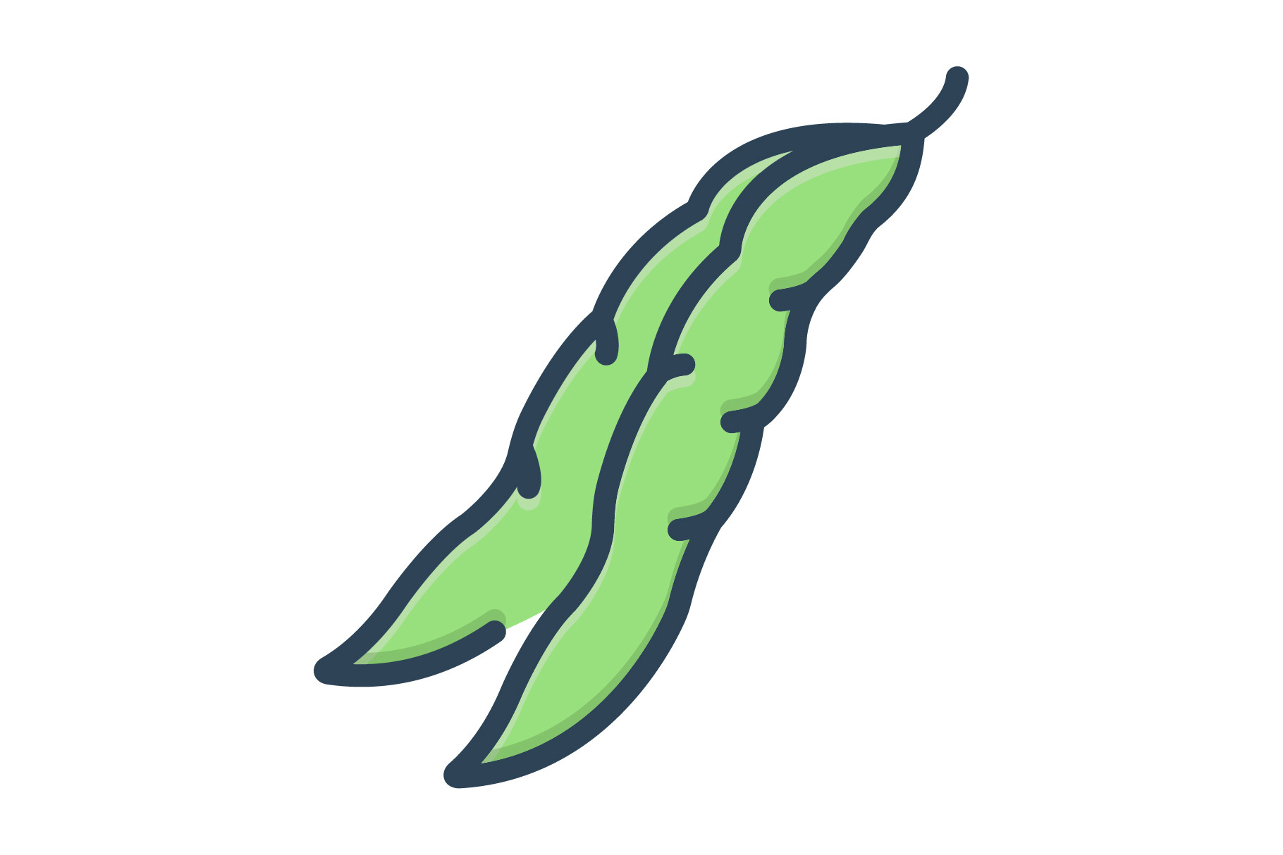 Green bean icon | Icons ~ Creative Market