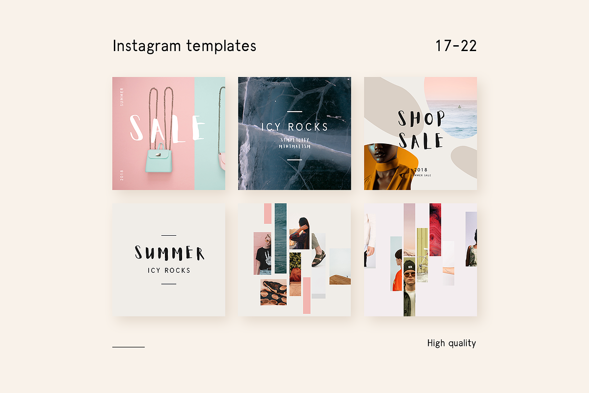 Instagram Animated Posts - Minimal, a Social Media Template by Wild Ones