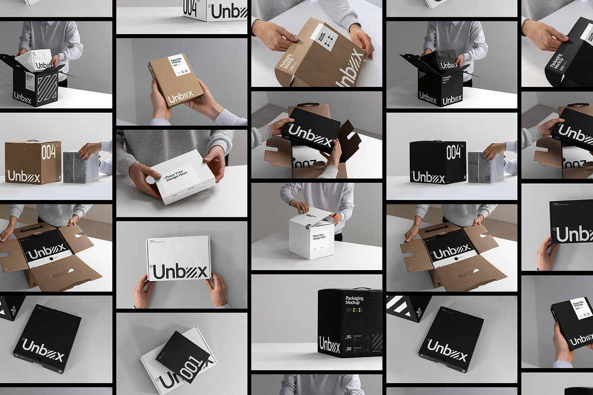 Unboxing Mockup Bundle