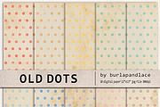 Old paper dots digital paper, a Pattern Graphic by burlapandlace