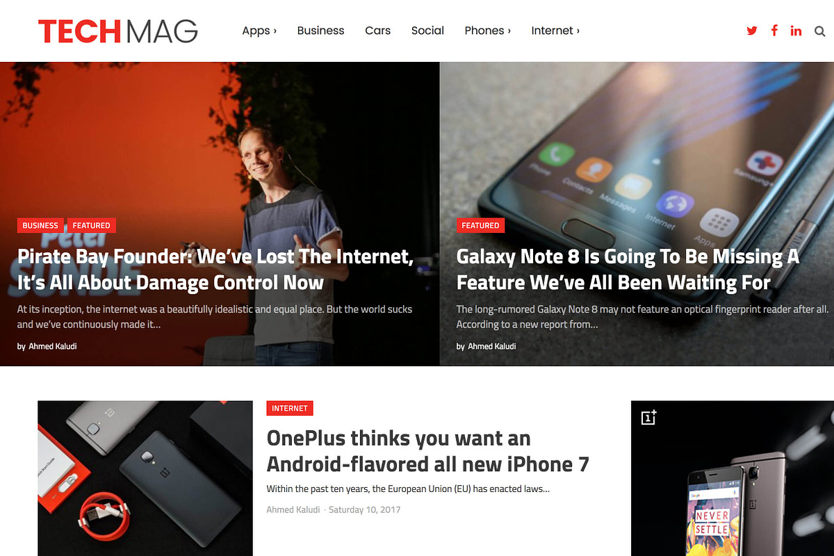 TechMag-Technology Magazine Theme, a WordPress Template by Magazine3
