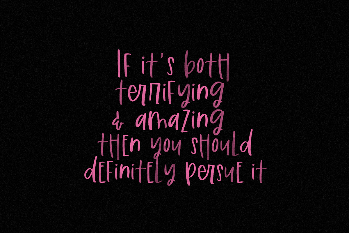 Possibilities | Handwritten SVG Font, a Script Font by KA Designs