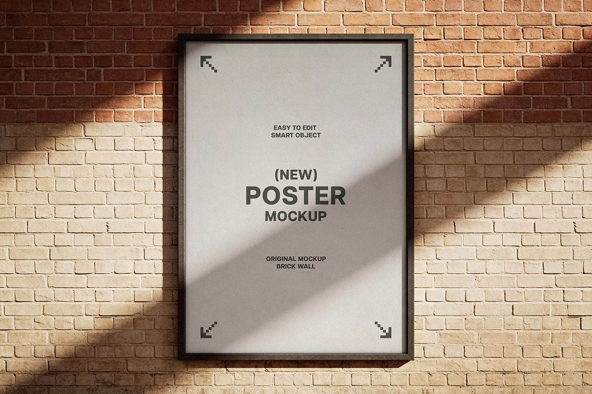 Framed Poster Mockup, an Advertising Mockup by Design Squad