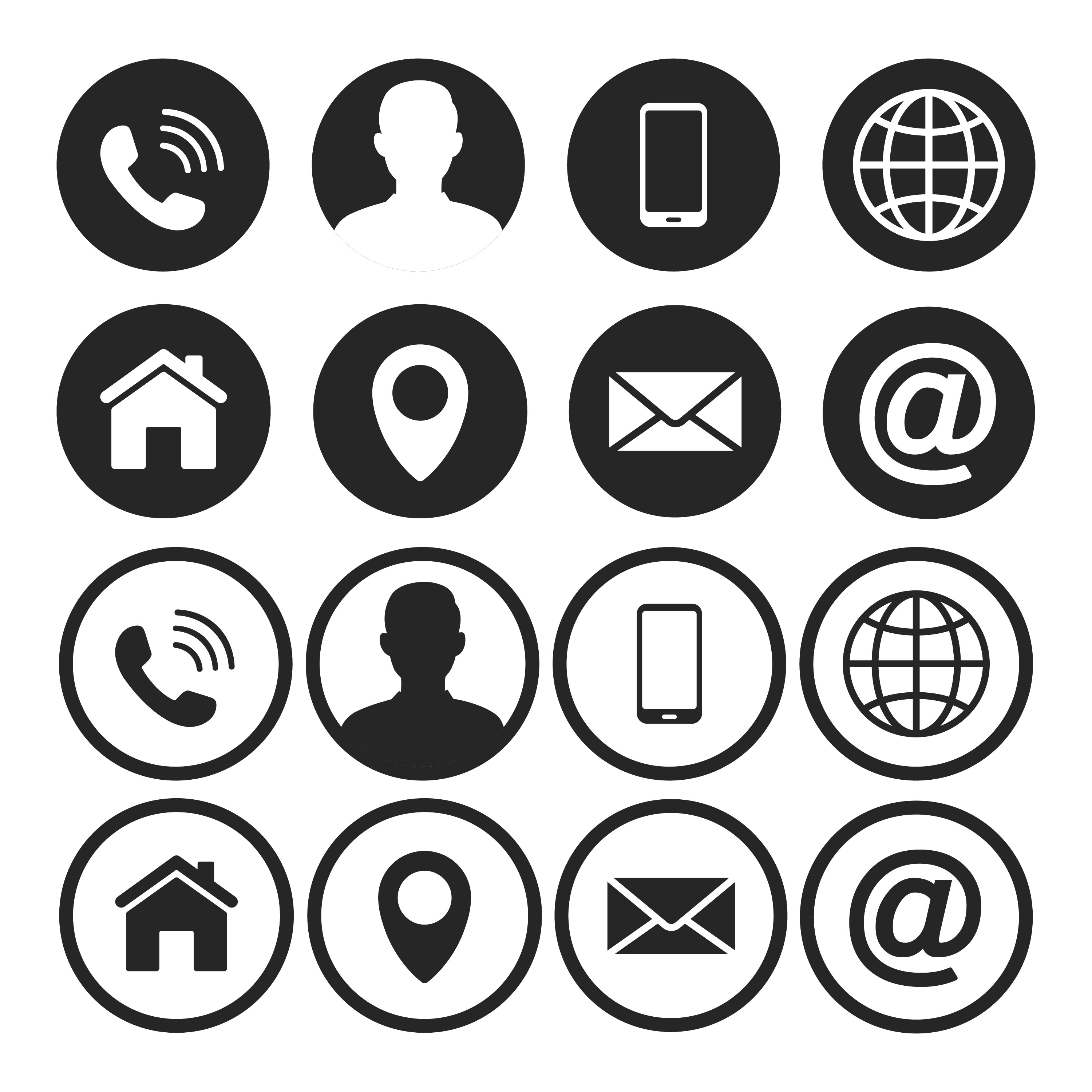 Business card contact icon, an Icon by Drum-magic