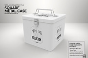 Square Metal Case Mockup, a Packaging Mockup by INCDesign