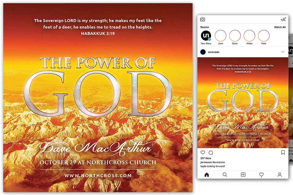 The Power of God Flyer, a Flyer Template by KiraYamato Design Studio