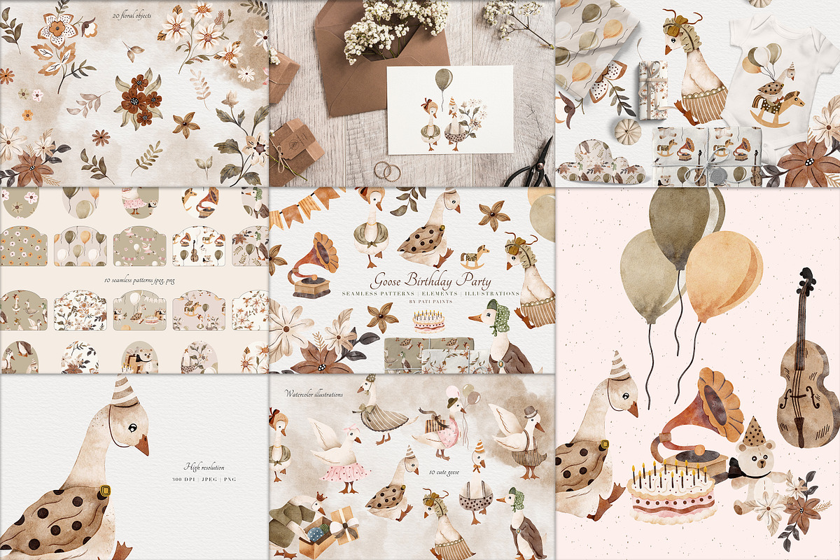 Kids Baby Bundle Clipart Pattern Vector