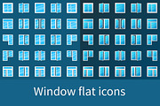 Window flat icons, an Icon by Venomous Vector