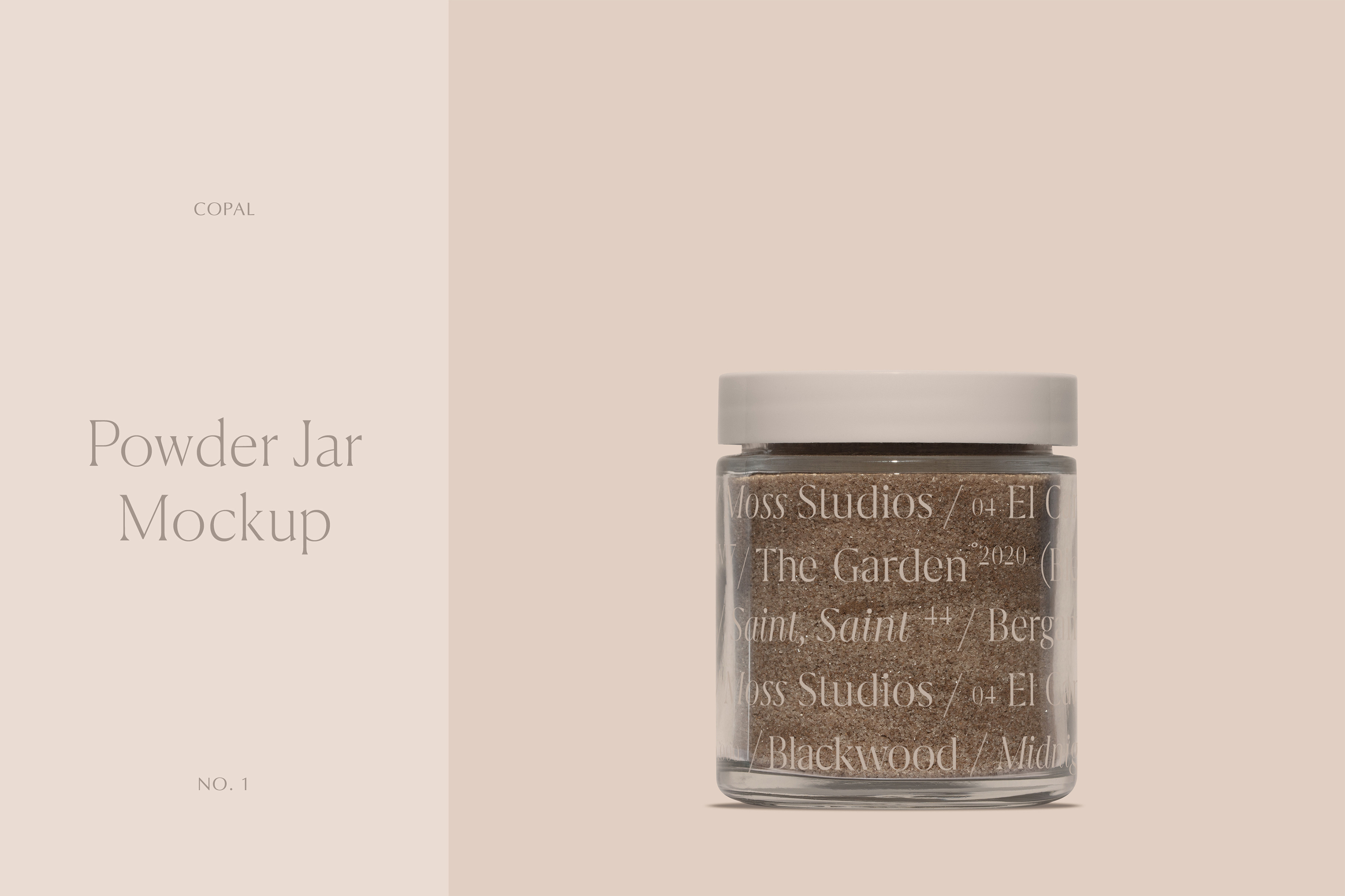 Powder Jar Mockup No. 1, a Cups & Container Mockup by Copal