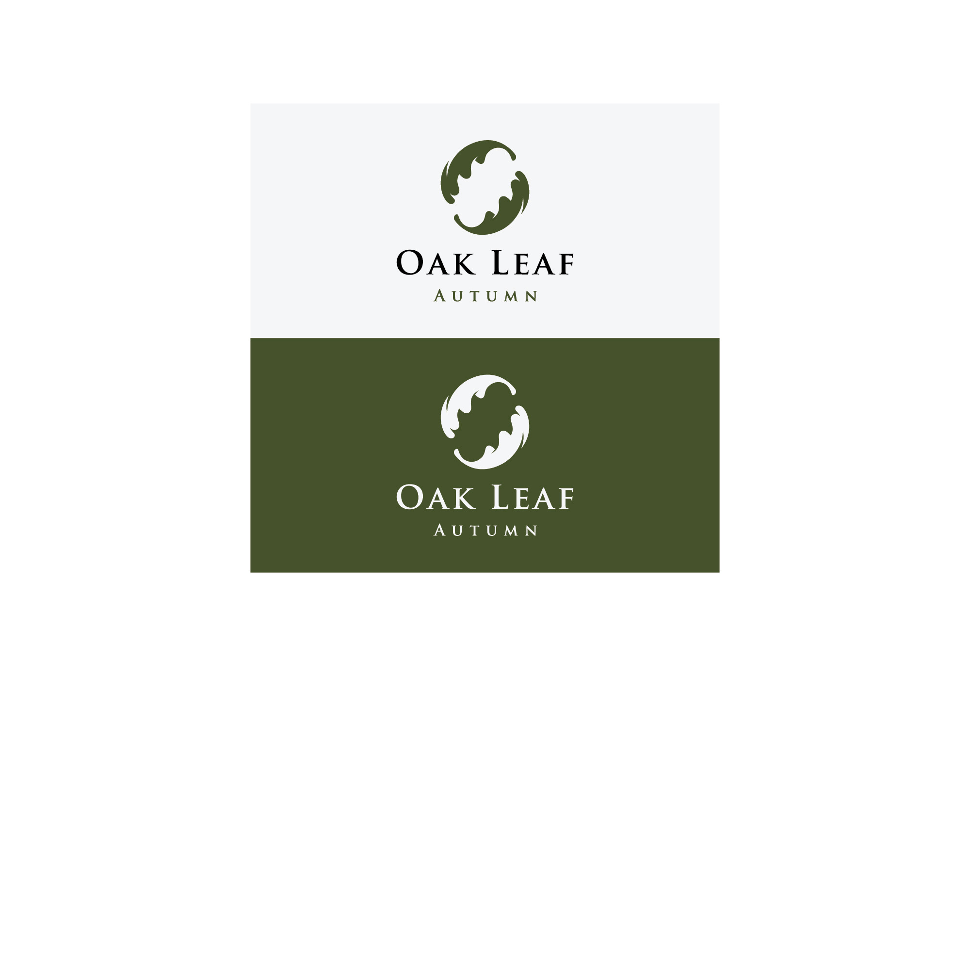 Autumn oak leaf logo, a Graphic by LOGOCREATIVE