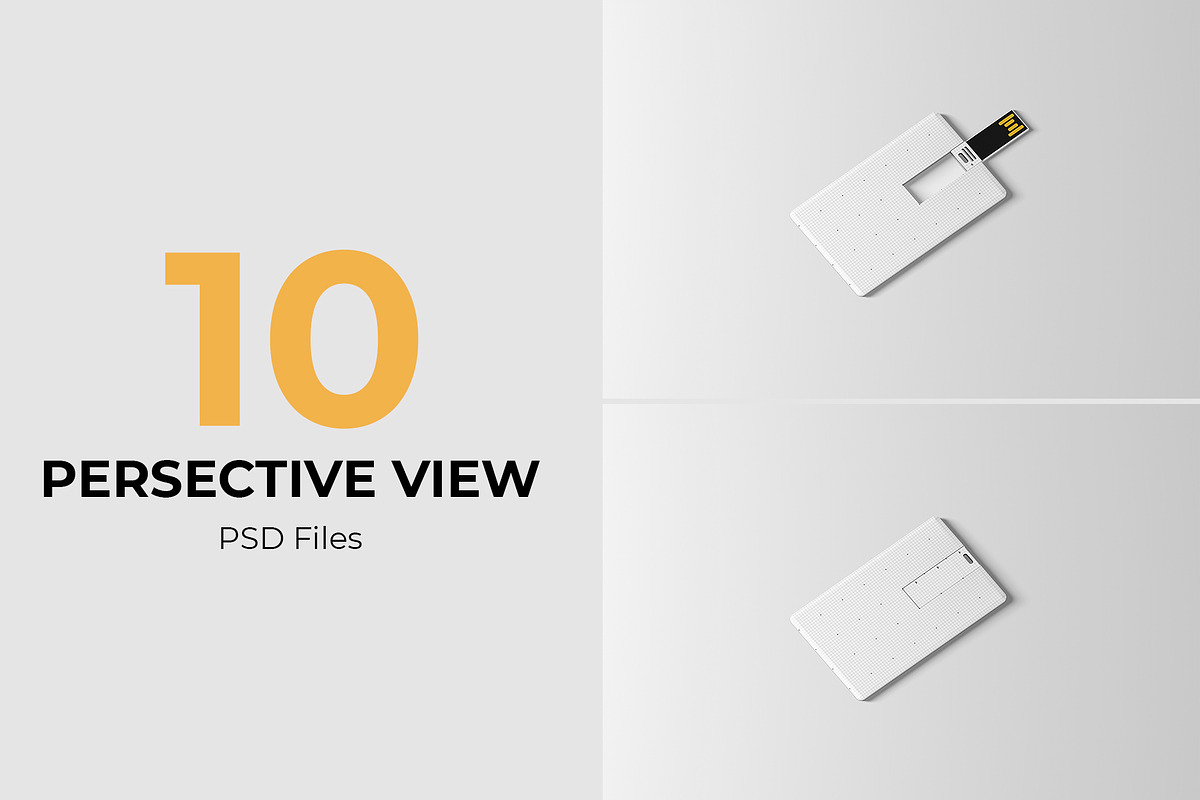 USB Flashdisk Card Mockup, a Merchandise Mockup by Rizky Audymas