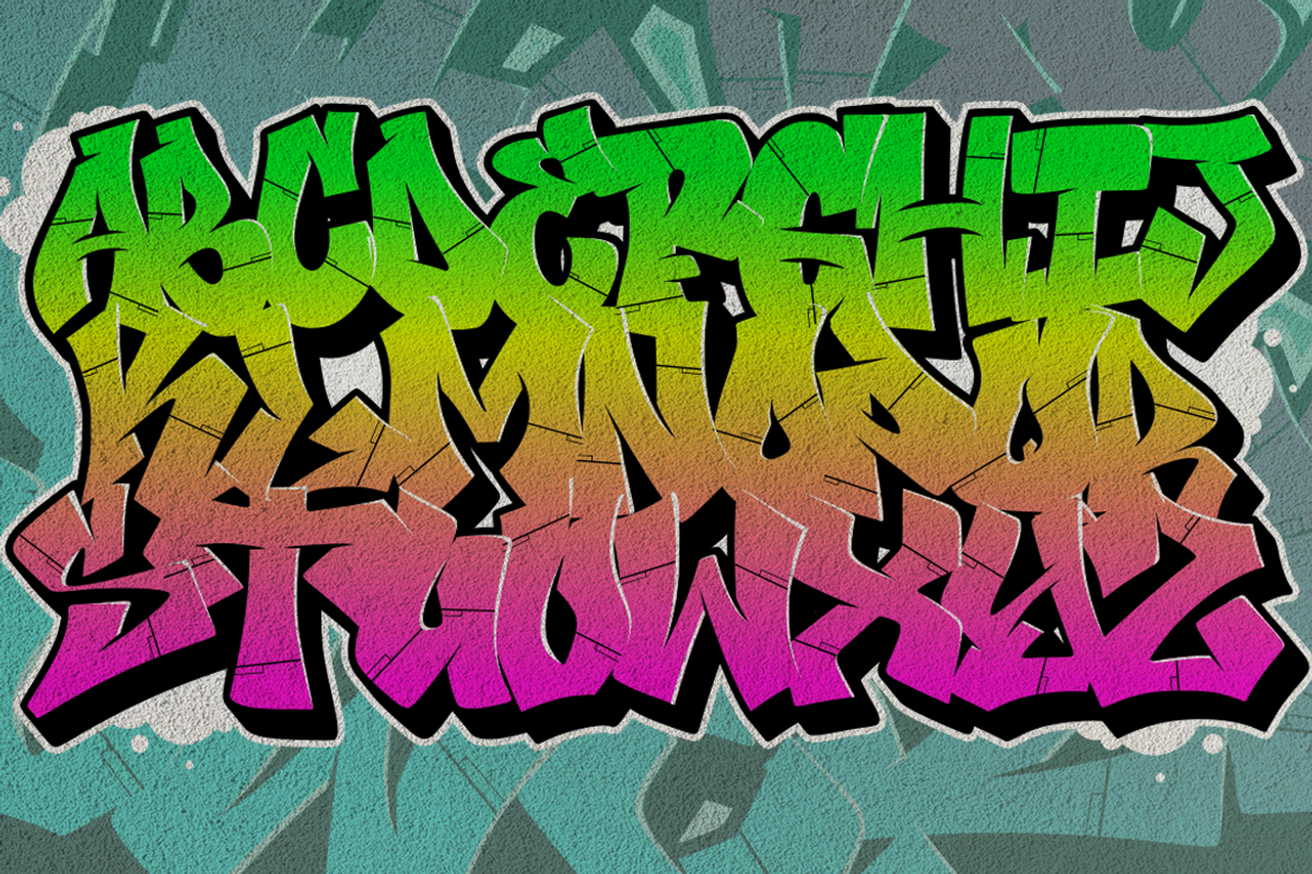 Bomber Wall Graffiti Font, a Script Font by Rochart