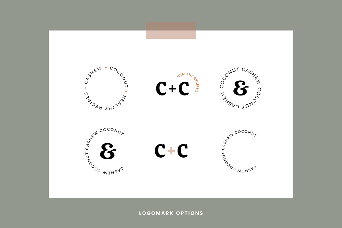 Food Blog Logo Kit for Canva