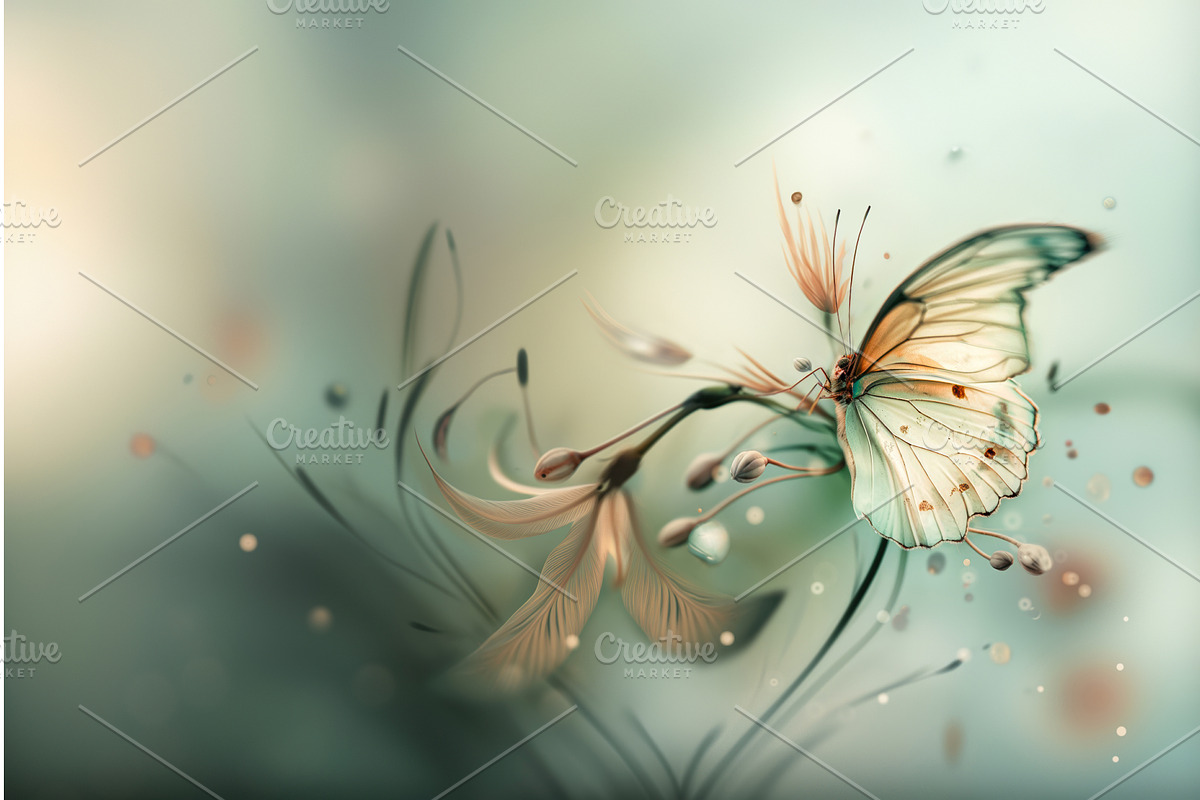 Gentle Nature Background, an Animal Illustration by BazziBa♥