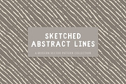 64 Sketched Abstract Lines Patterns, a Pattern Graphic by Jennadesigns