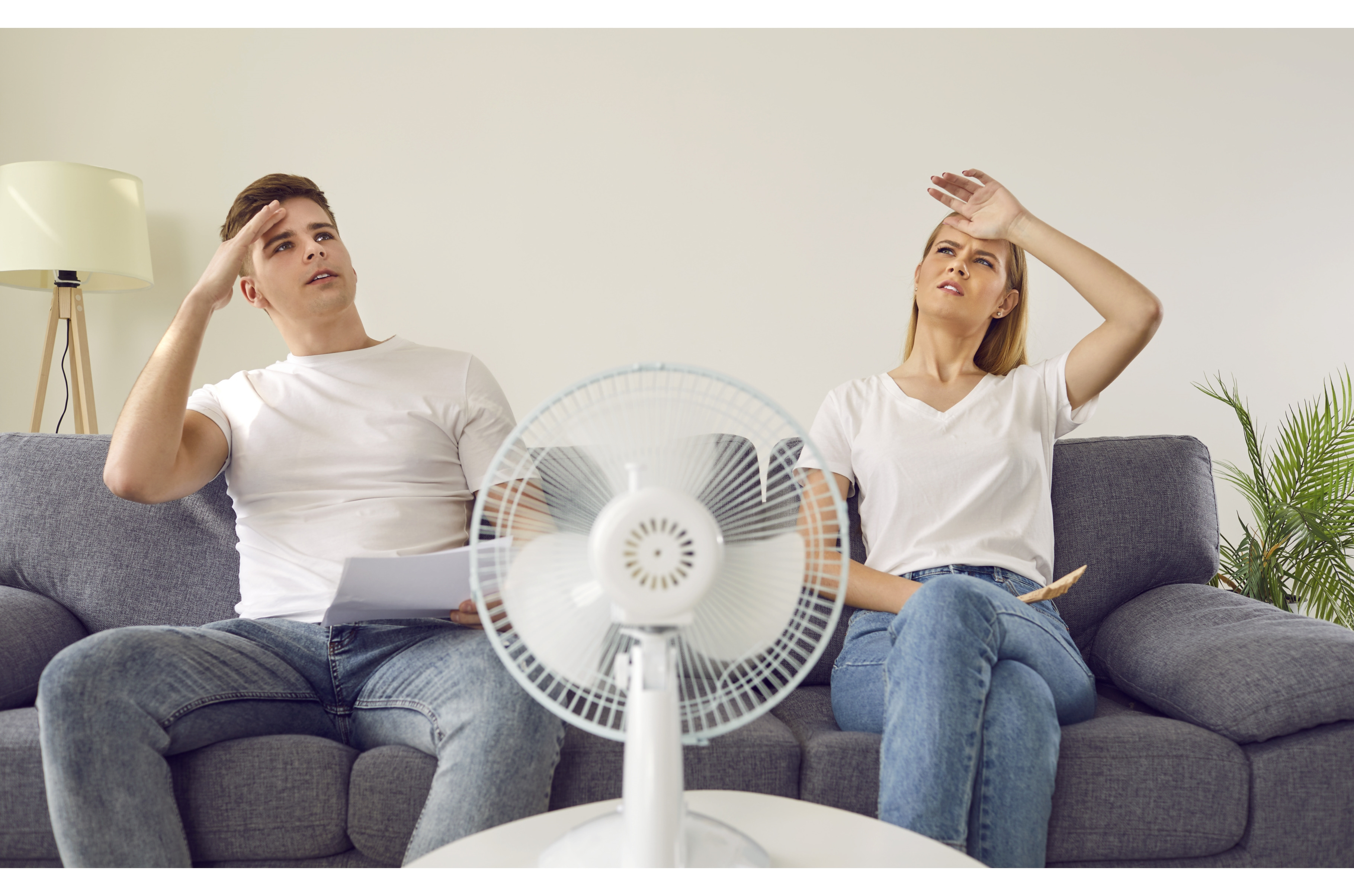 Exhausted woman and man sitting in, a Person Photo by StudioRomantic
