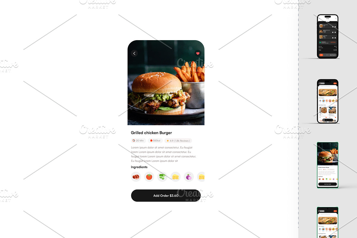 Food Ordering Ui Design | Creative Market