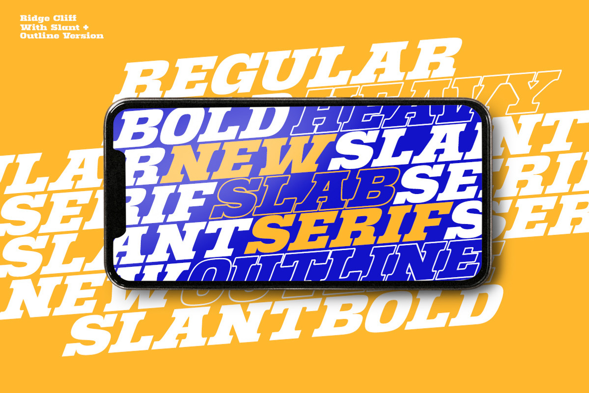 Ridge Cliff - Slab Serif Font, a Slab Serif Font by Letterhend Studio