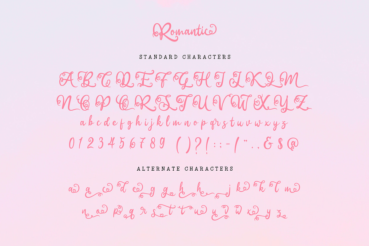 Romantic Script Font, a Script Font by Salt & Pepper Designs