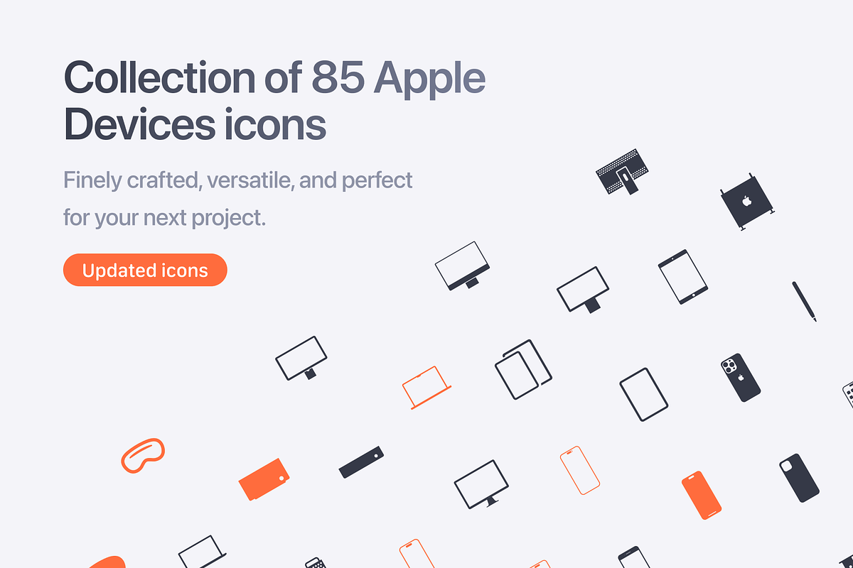 Apple Devices Icons, an Icon by 80.design