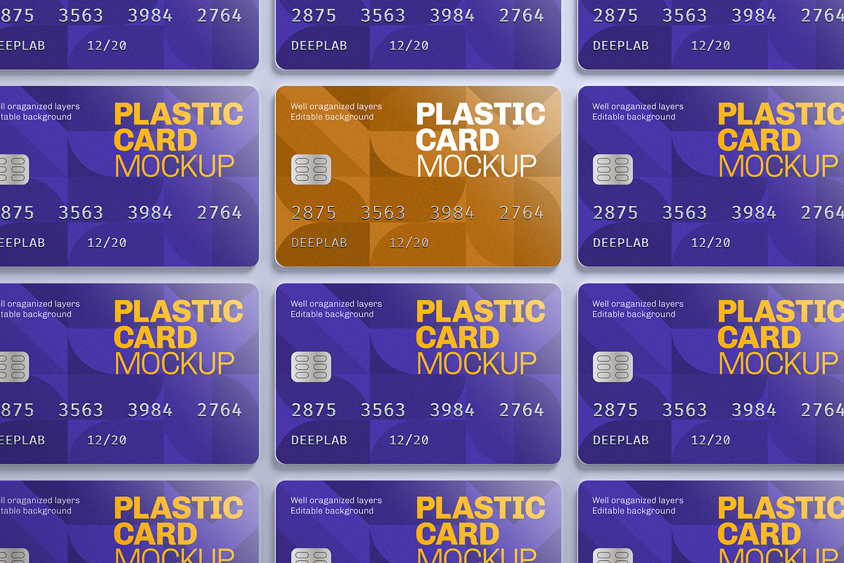 Plastic Card Mockup | Credit Card, a Print Template by Deeplab