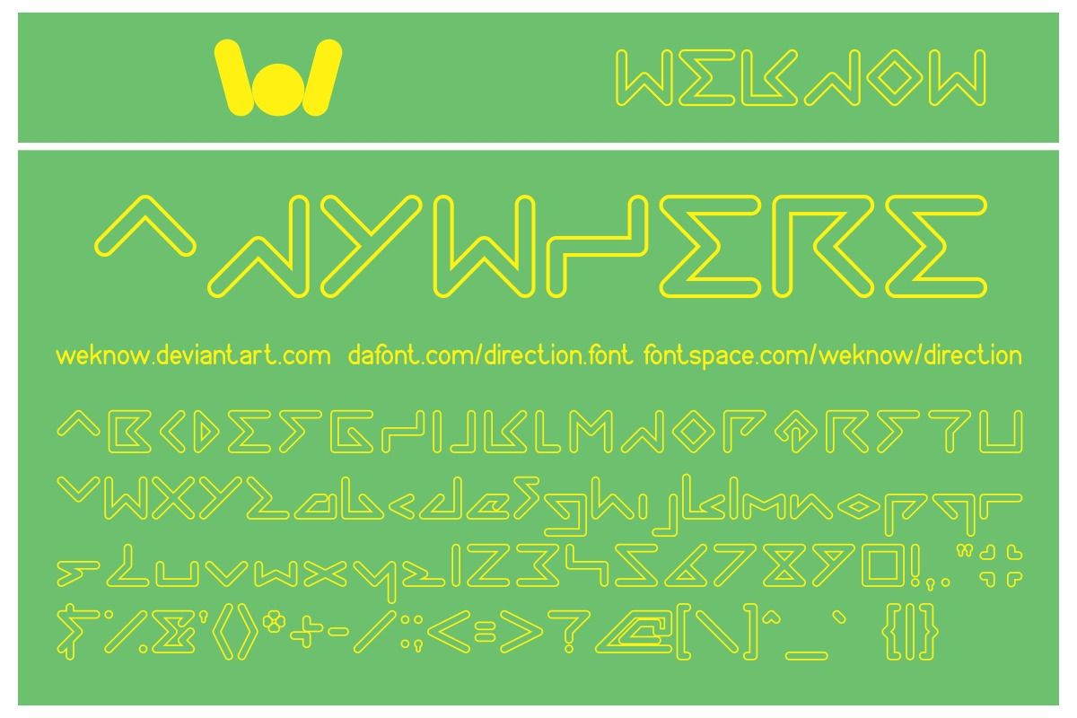 direction font | Creative Market