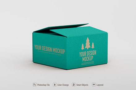 Mailing Box Mockup Set, a Cups & Container Mockup by Creatsy
