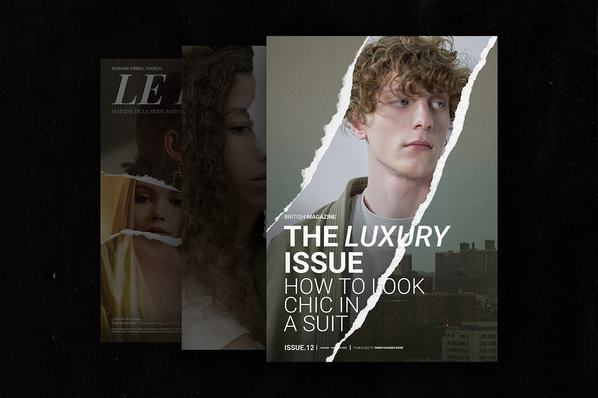 Torn Paper Magazine & Posters, a Social Media Template by Pixflow