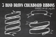 Hand Drawn Chalkboard Ribbons | Graphics ~ Creative Market