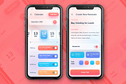 Alarm&Reminder Screen Design Concept, an App Template by Kreativ Space