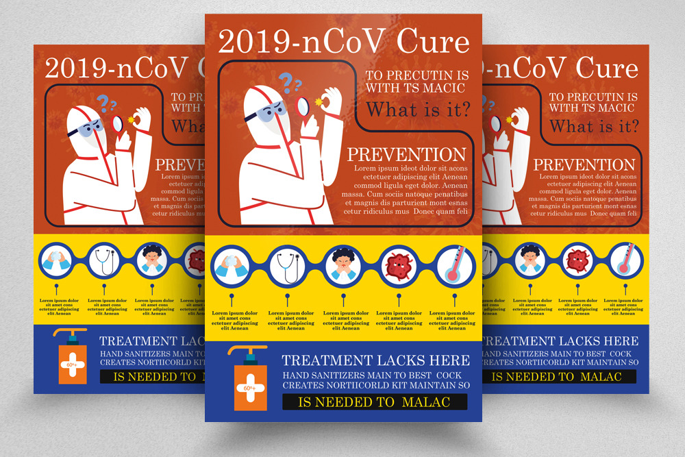 Corona virus Prevention Flyer, a Flyer Template by Business Flyers