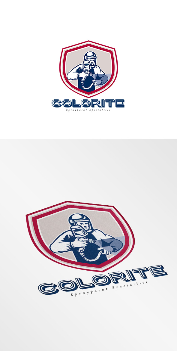 Colorite Spray Paint Logo, a Branding & Logo Template by patrimonio