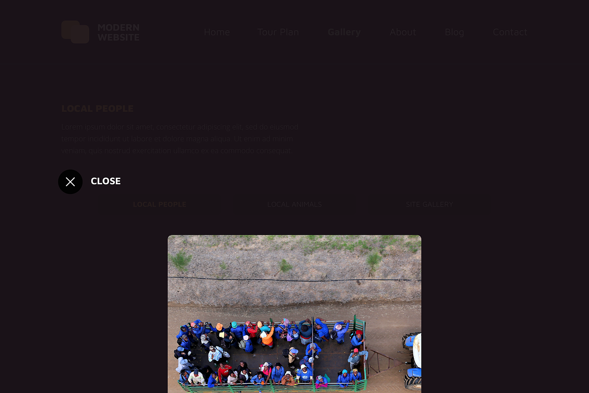 Local Attraction Website Template, an UI Kit Template by abirdesign15 ...